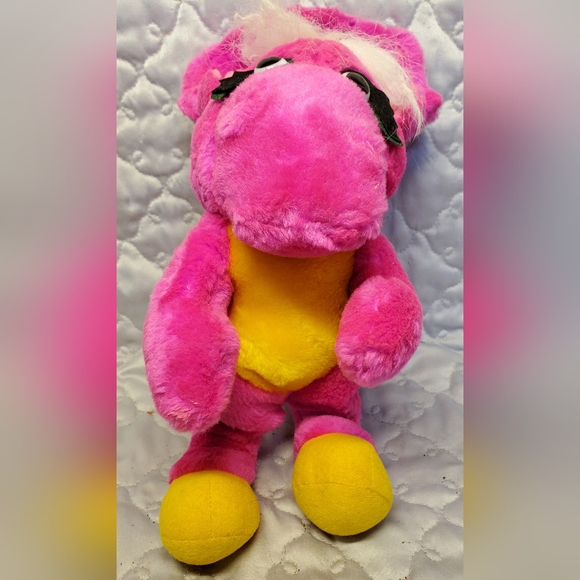 Toys | Vintage Pachinko Palace Pink Dinosaur Plush Stuffed Animal 1 Toy ...